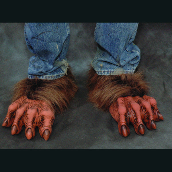 Werewolf Deluxe Costume Feet - Brown | MostlyDead.com