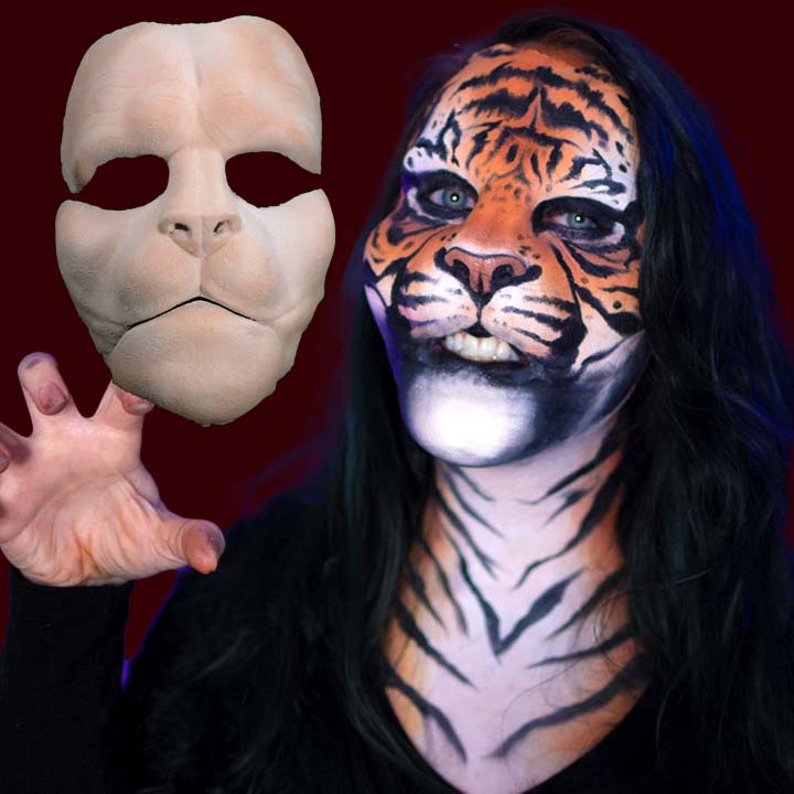 Lion or Tiger Foam Latex Prosthetic | MostlyDead.com